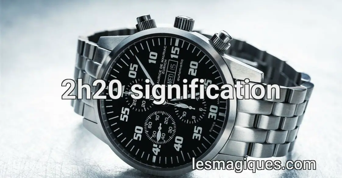 2H20 Signification De L'Heure Miroir