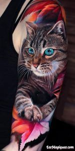 50 Tatouages De Chat Pour Immortaliser Votre Compagnon