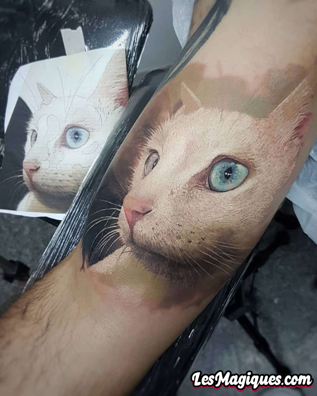 50 Tatouages De Chat Pour Immortaliser Votre Compagnon
