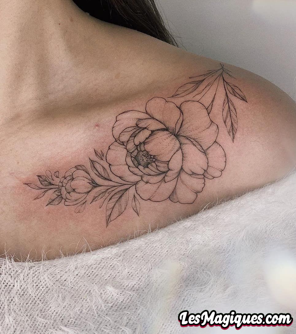 Tatouage Pivoine Signification + [ Exemple De Tatouage ]