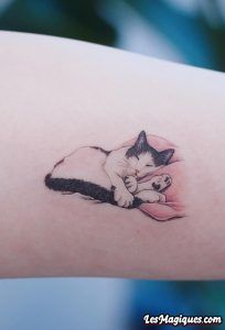 50 Tatouages De Chat Pour Immortaliser Votre Compagnon