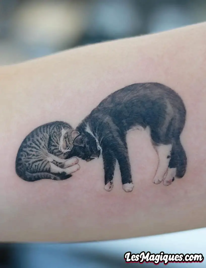 50 Tatouages De Chat Pour Immortaliser Votre Compagnon
