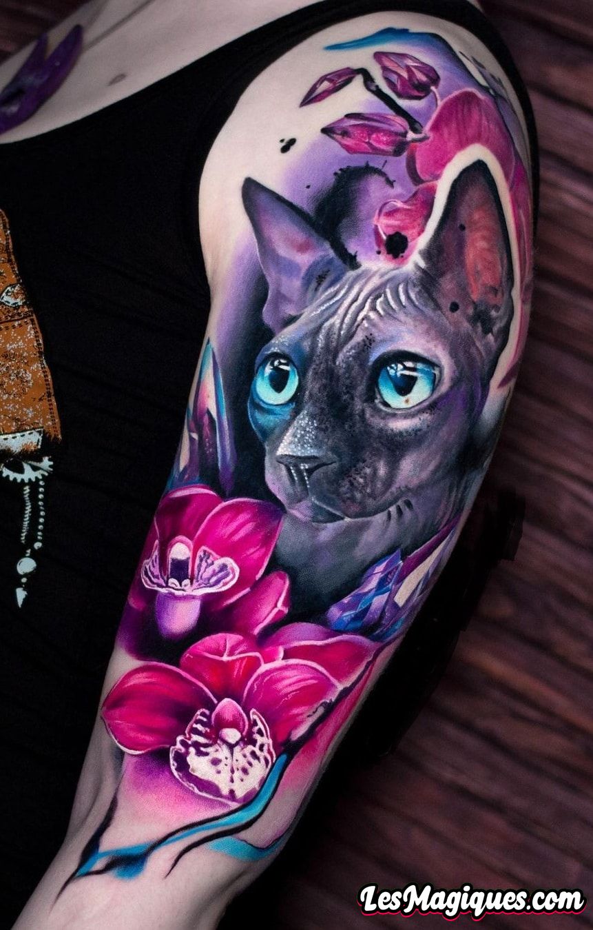 50 Tatouages De Chat Pour Immortaliser Votre Compagnon