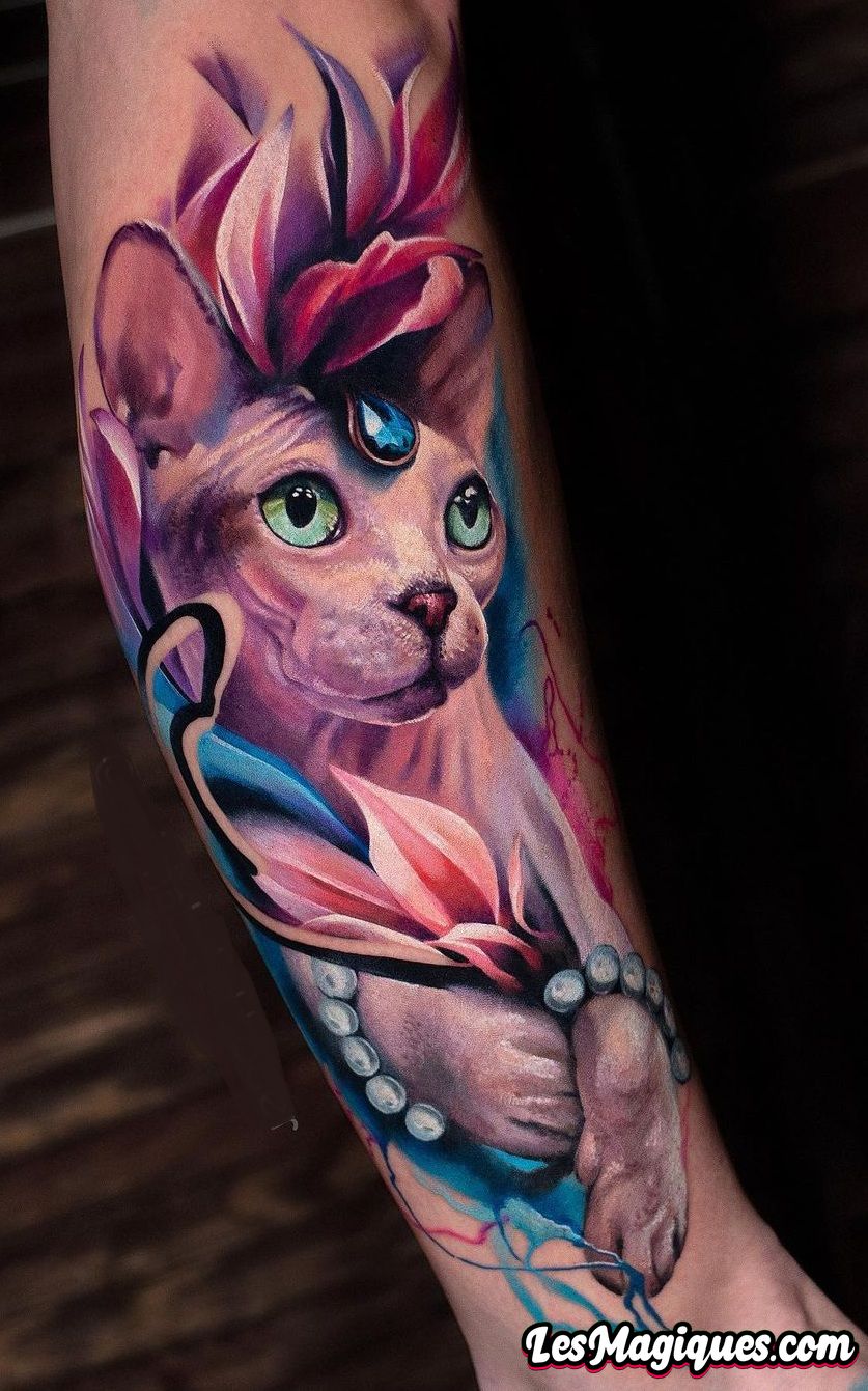 50 Tatouages De Chat Pour Immortaliser Votre Compagnon